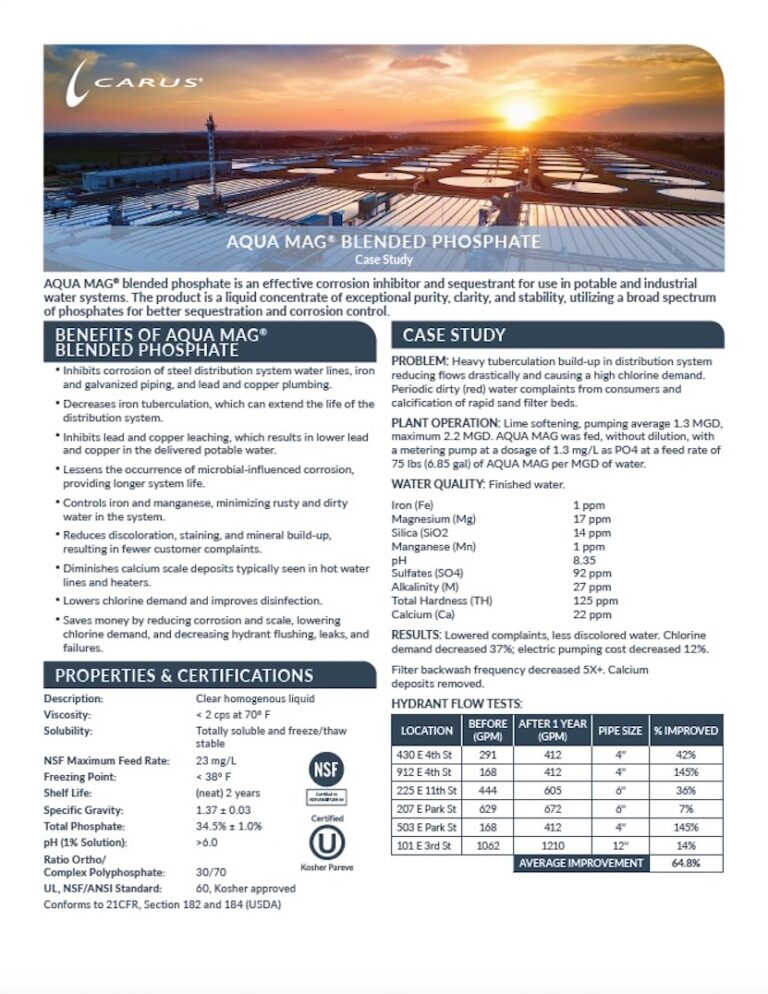 AQUA MAG - Corrosion Control & Scale Prevention | Carus